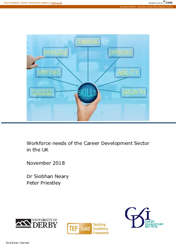 (PDF) Workforce needs of the career development sector in the UK
