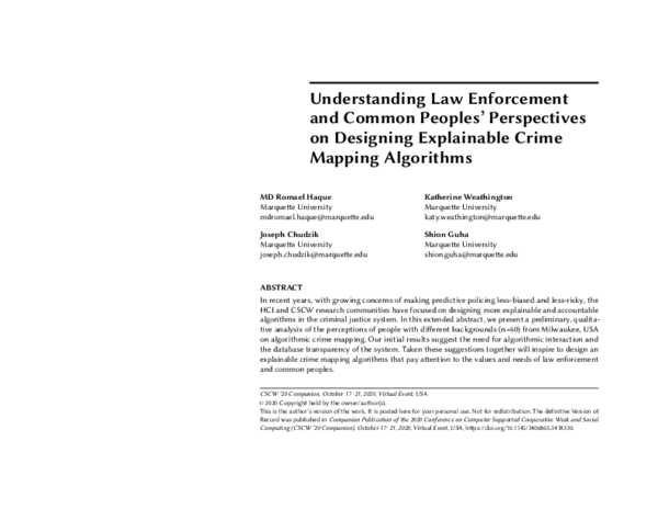 (PDF) Understanding Law Enforcement and Common Peoples' Perspectives on ...