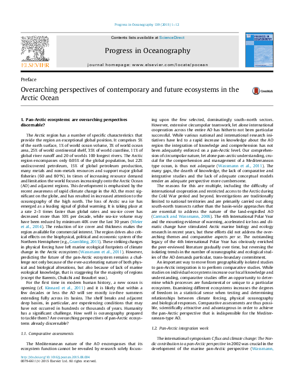 (PDF) Overarching perspectives of contemporary and future ecosystems in ...