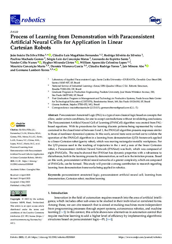 (PDF) Process of Learning from Demonstration with Paraconsistent ...