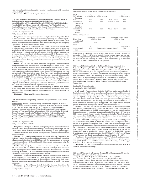 (PDF) The Impact of Biofire Filmarray Respiratory Panel on Antibiotic ...