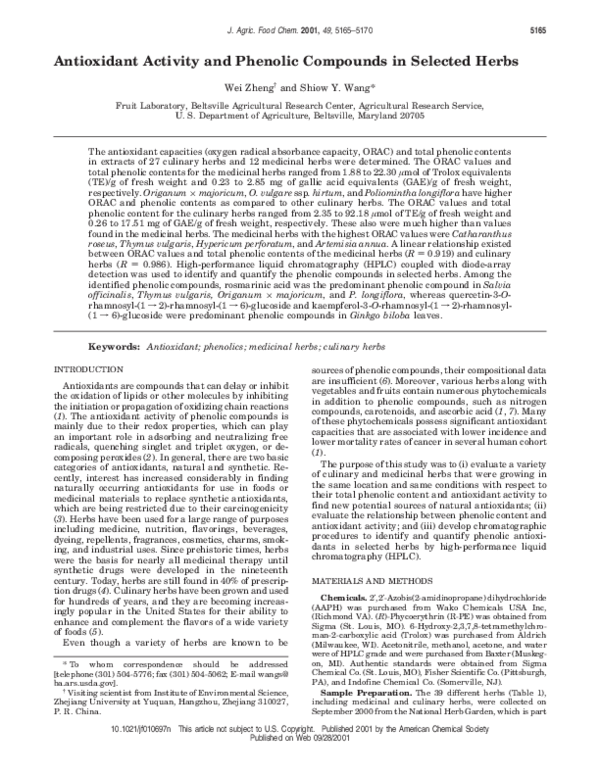 (PDF) Antioxidant Activity and Phenolic Compounds in Three Species of Passifloraceae (Passiflora ...