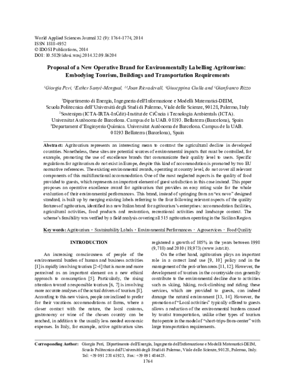 (PDF) Proposal of a New Operative Brand for Environmentally Labelling ...