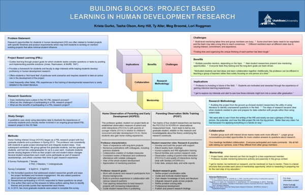 (PDF) Building Blocks: Project Based Learning in Human Development Research