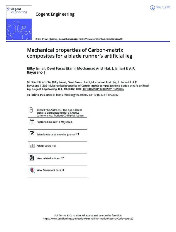 (PDF) Mechanical properties of Carbon-matrix composites for a blade ...