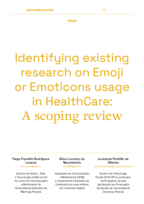 (PDF) Identifying existing research on Emoji or Emoticons usage in ...