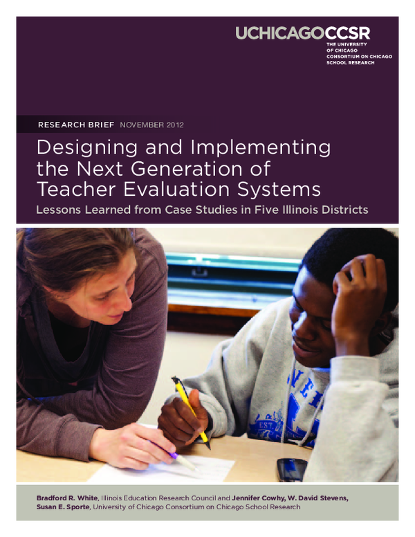 (PDF) Designing and Implementing the Next Generation of Teacher Evaluation Systems: Lessons ...