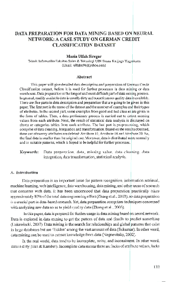 (PDF) Data Preparation for Data Mining Based on Neural Network: A Case Study on German Credit ...