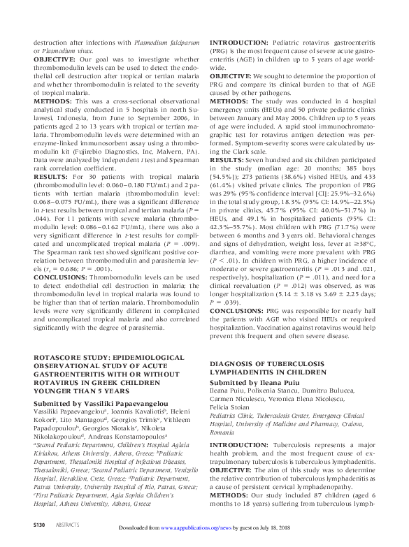 (PDF) Diagnosis of Tuberculosis Lymphadenitis in Children