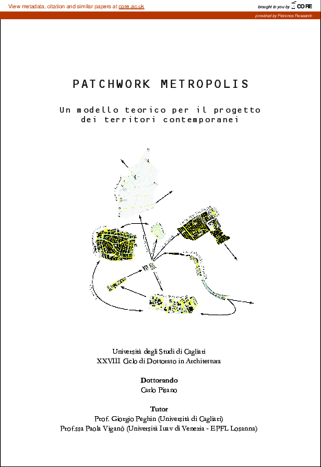 (PDF) Patchwork Metropolis. Un modello teorico per il progetto dei territori contemporanei
