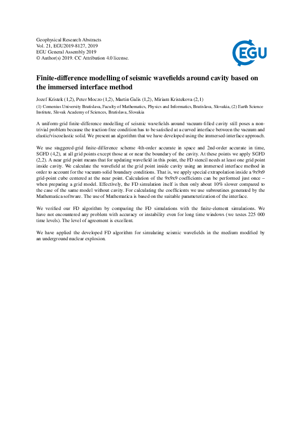 Pdf Finite Difference Modelling Of Seismic Wavefields Around Cavity