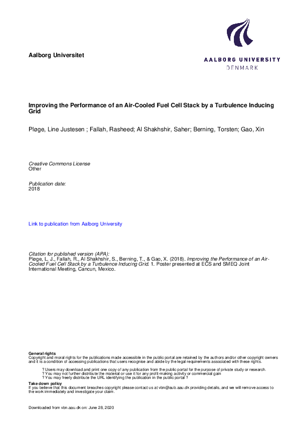 (PDF) Improving the Performance of an Air-Cooled Fuel Cell Stack by a ...