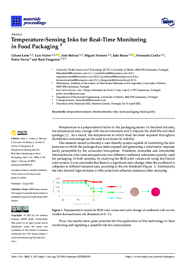(PDF) Temperature-Sensing Inks for Real-Time Monitoring in Food Packaging