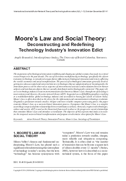(PDF) Moore's Law and Social Theory