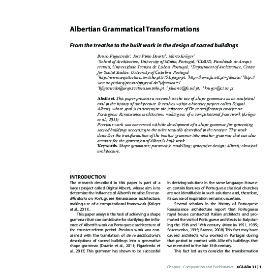 (PDF) Albertian grammatical transformations: from the treatise to the ...