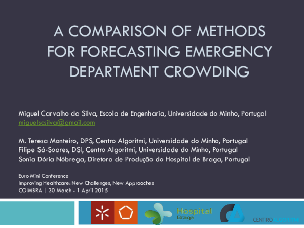 (PDF) A comparison of methods for forecasting emergency department ...