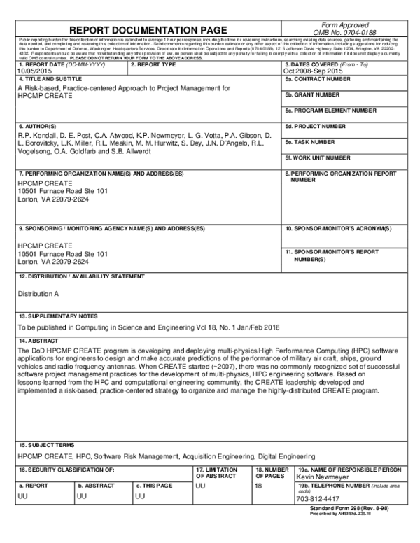 (PDF) A Risk-Based, Practice-Centered Approach to Project Management ...