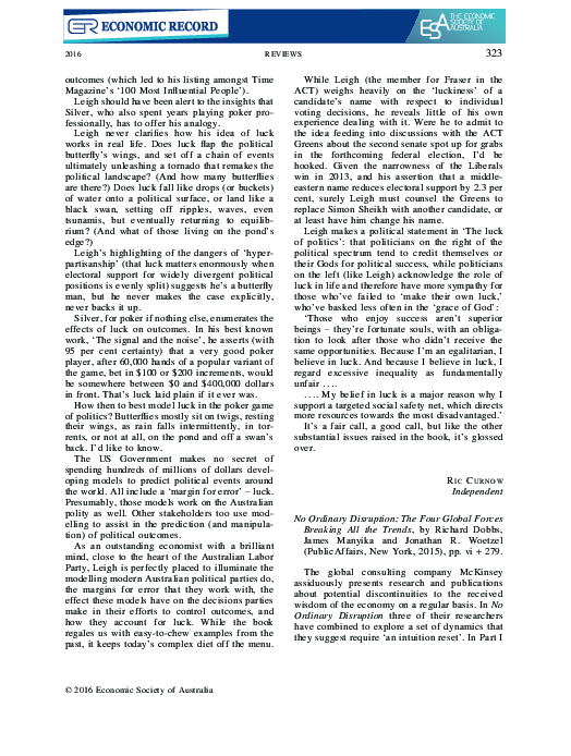 (PDF) No Ordinary Disruption: The Four Global Forces Breaking All the ...