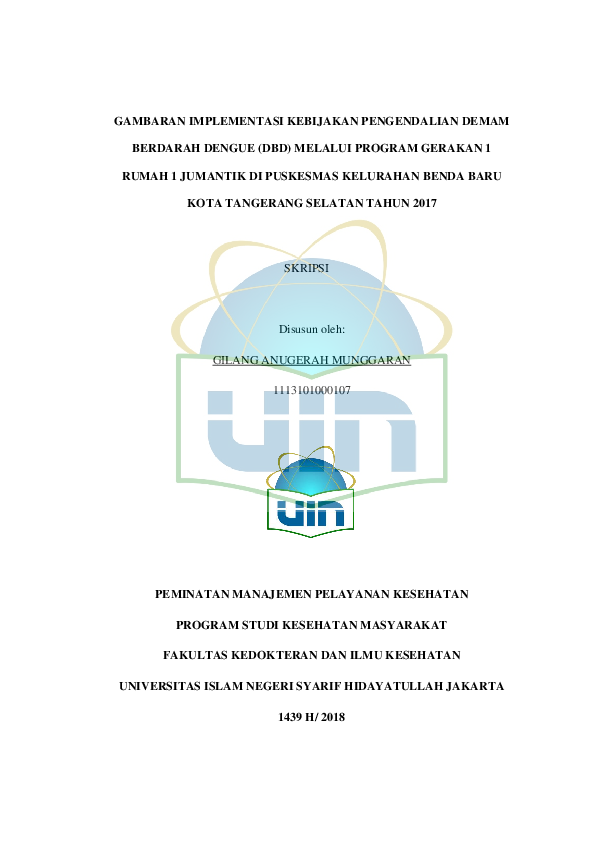 (PDF) Gambaran implementasi kebijakan pengendalian demam berdarah ...