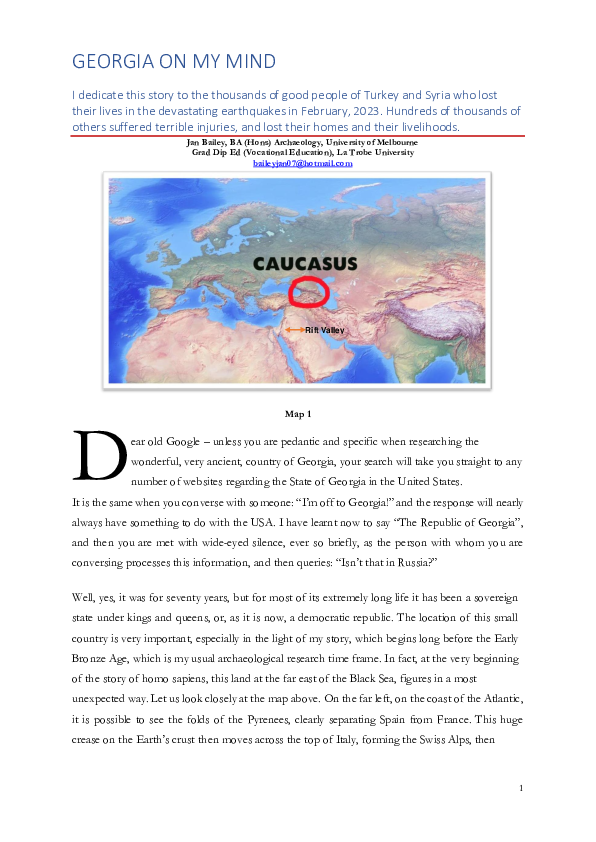 (PDF) Georgia on my mind