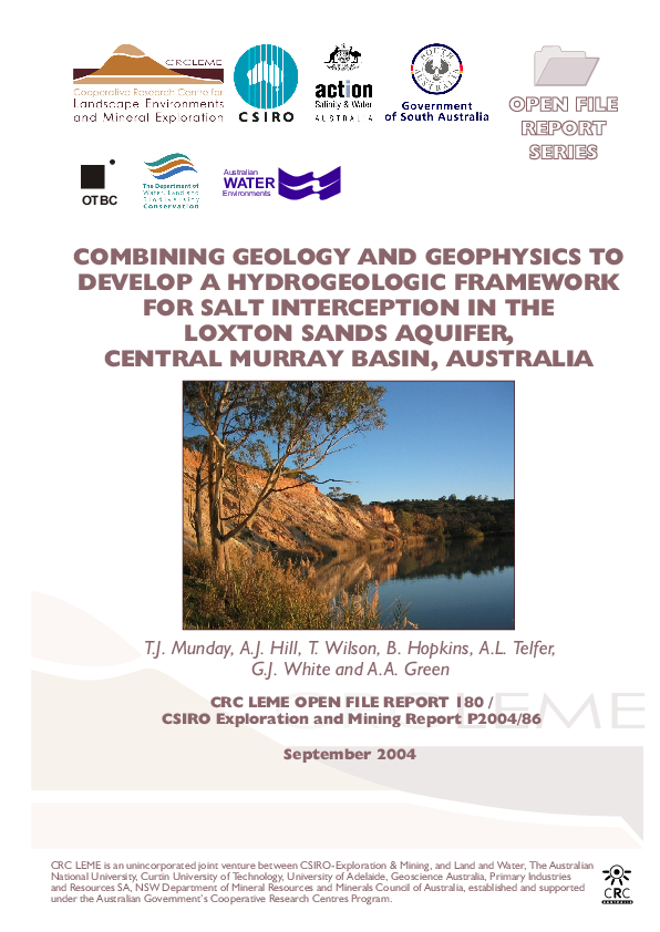 (PDF) Combining geology and geophysics to develop a hydrogeologic ...