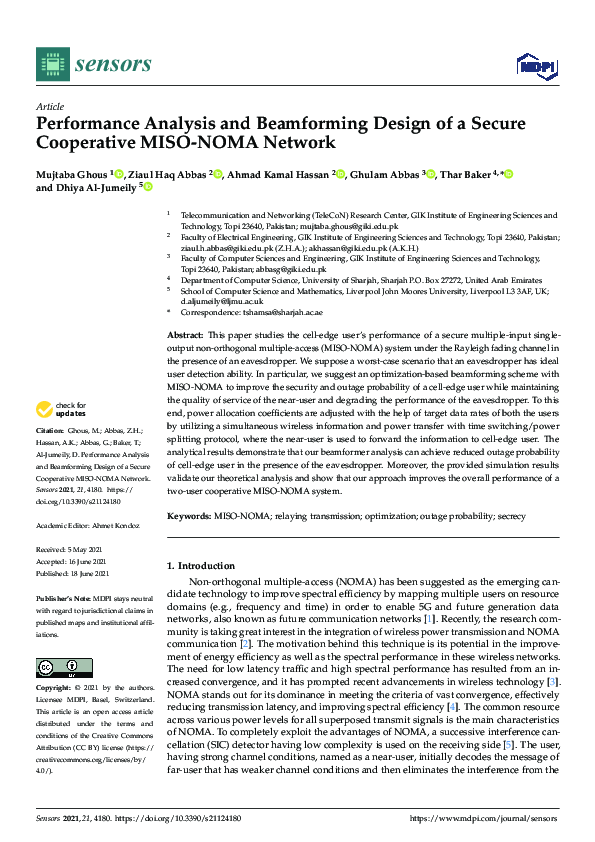 (PDF) Performance Analysis and Beamforming Design of a Secure Cooperative MISO-NOMA Network ...
