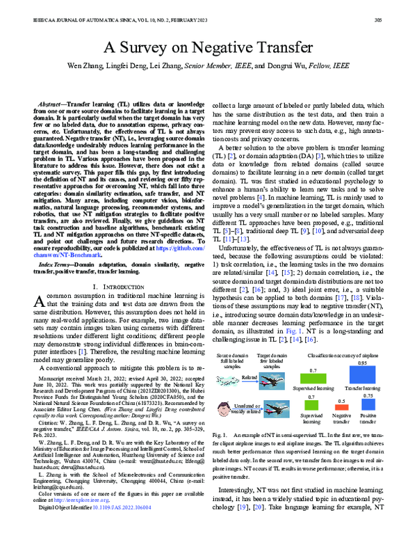 (PDF) A Survey on Negative Transfer