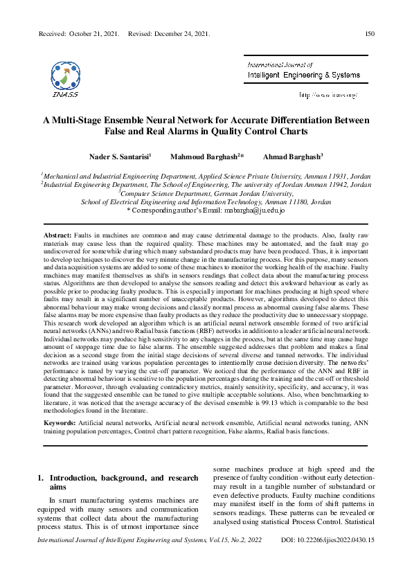 Pdf A Multi Stage Ensemble Neural Network For Accurate Differentiation Between False And Real