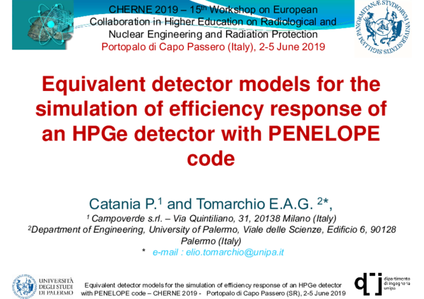 (PDF) Equivalent detector models for the simulation of efficiency response of an HPGe detector ...