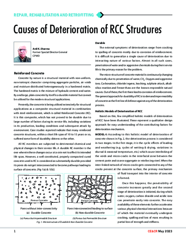(PDF) Causes of Deterioration of RCC Structures
