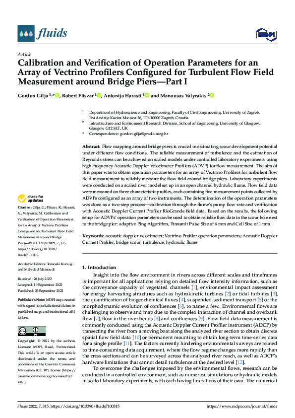 Pdf Calibration And Verification Of Operation Parameters For An Array