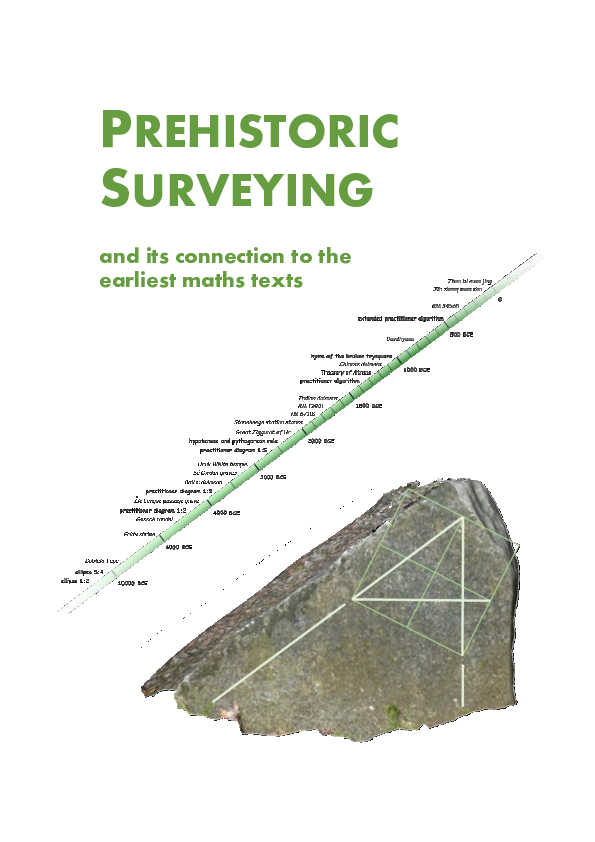 (PDF) Prehistoric surveying, and its connection to the earliest maths texts