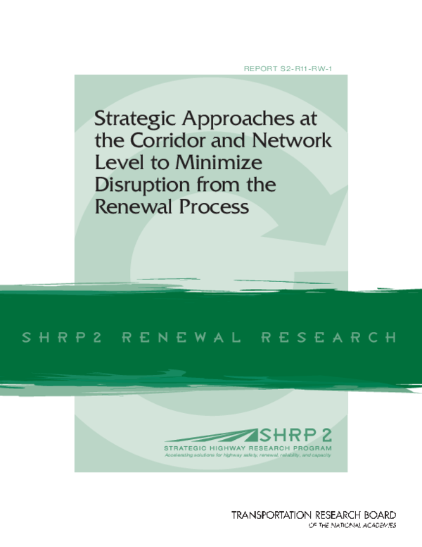 (PDF) Strategic Approaches at the Corridor and Network Level to ...