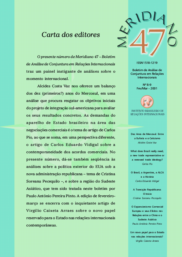 (PDF) Dez Anos de Mercosul: Entre a Euforia e o Ceticismo