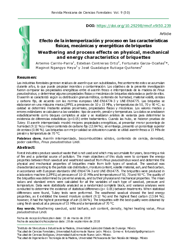 (PDF) Efecto de la intemperización y proceso en las características ...