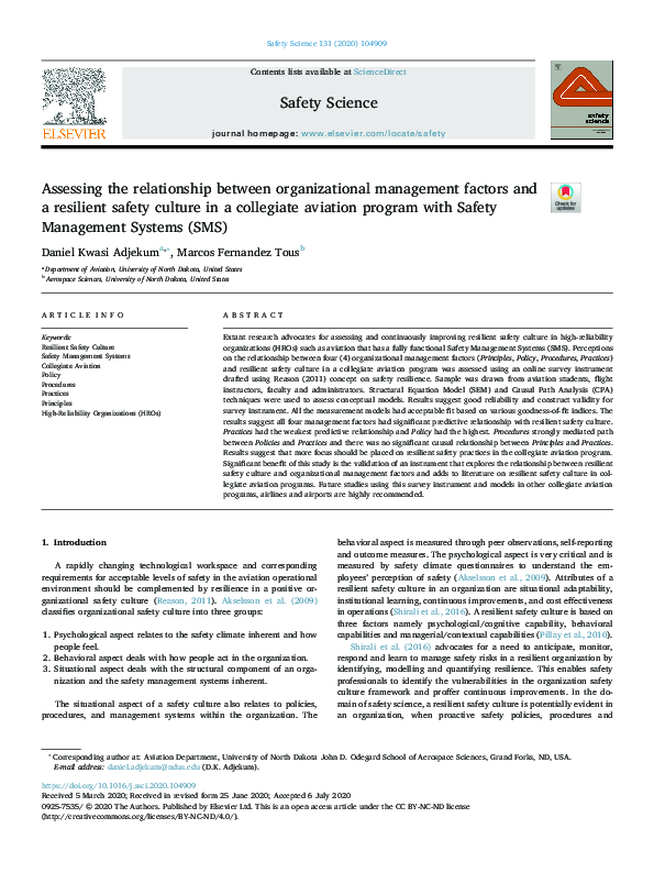 (PDF) Assessing the relationship between organizational management ...
