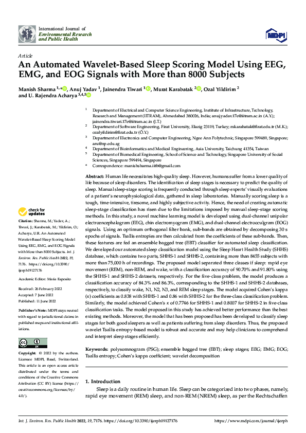 (PDF) An Automated Wavelet-Based Sleep Scoring Model Using EEG, EMG, and EOG Signals with More ...