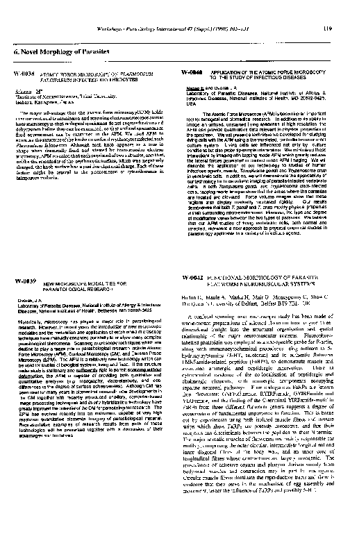 (PDF) Functional morphology of parasitic flatworm neuromuscular systems ...
