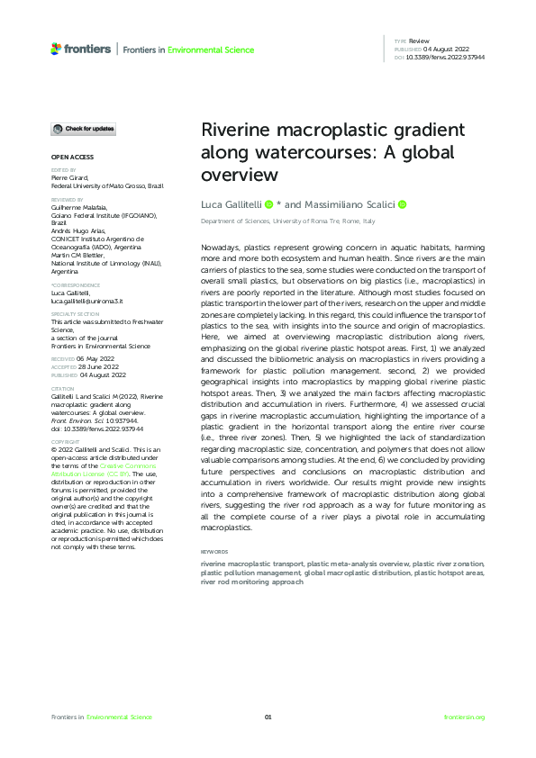 (PDF) Global Riverine Macroplastic Distribution Insights