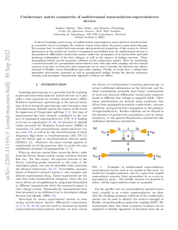 (PDF) Conductance matrix symmetries of multiterminal semiconductor ...