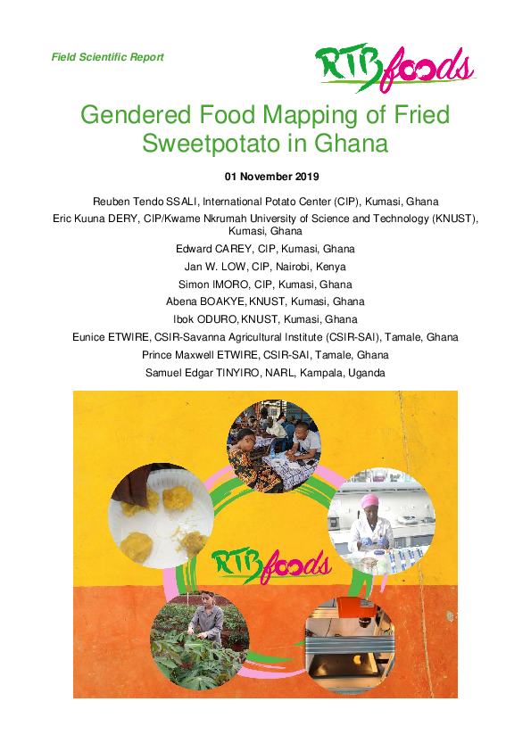 (PDF) Gendered Food Mapping of Fried Sweetpotato in Ghana