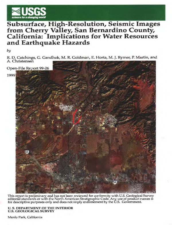 (PDF) Subsurface, high-resolution, seismic images from Cherry Valley, San Bernardino County ...