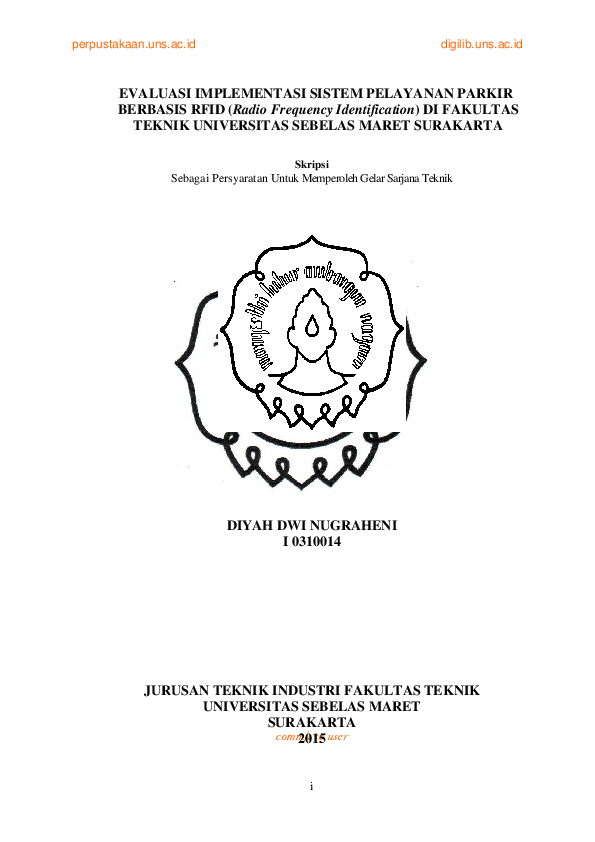 (PDF) EVALUASI IMPLEMENTASI SISTEM PELAYANAN PARKIR BERBASIS RFID (Radio Frequency ...