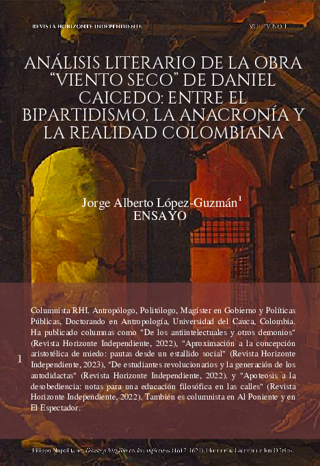 (PDF) Análisis literario de la obra “Viento Seco” de Daniel Caicedo: entre el bipartidismo, la ...