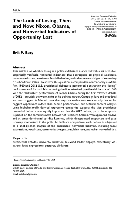 (PDF) The Look of Losing, Then and Now