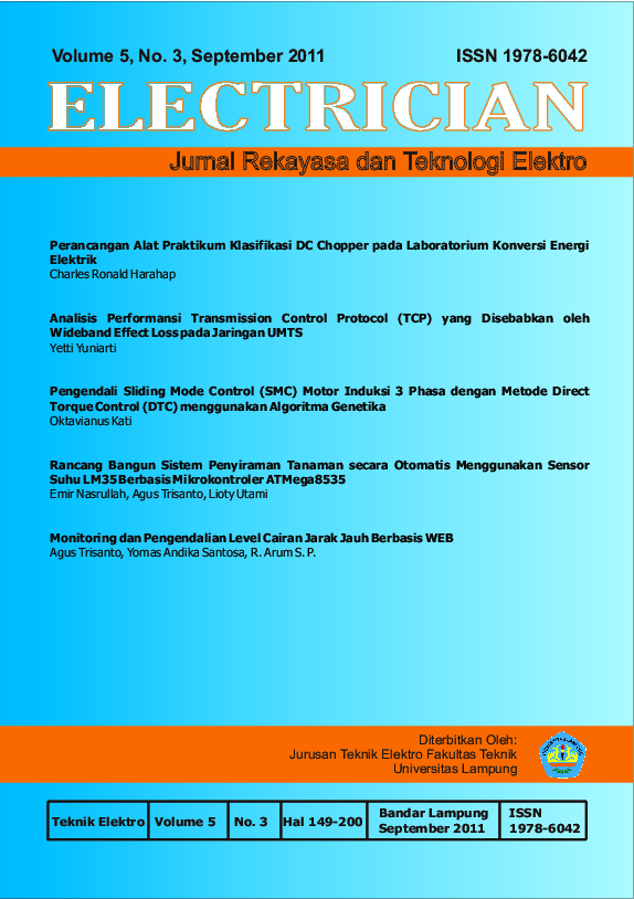 (PDF) Electrician : Jurnal Rekayasa dan Teknologi Elektro