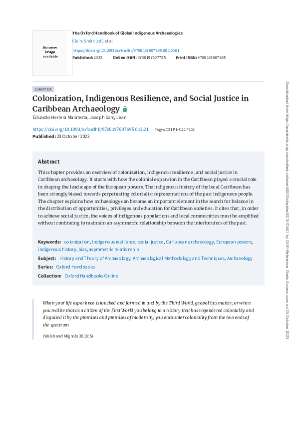 (PDF) Colonization, Indigenous Resilience, and Social Justice in ...