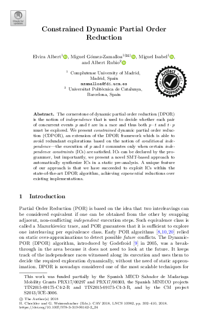 (PDF) Constrained Dynamic Partial Order Reduction