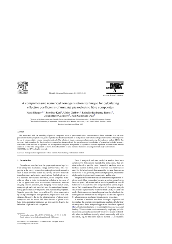 Pdf A Comprehensive Numerical Homogenisation Technique For Calculating Effective Coefficients