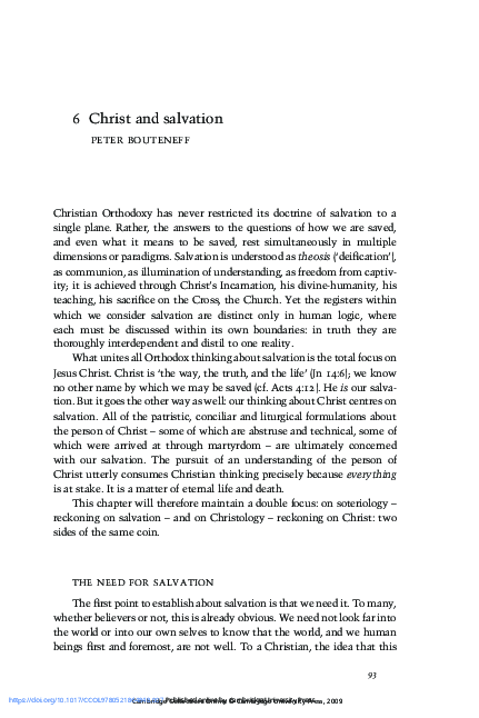 (PDF) Christ and salvation